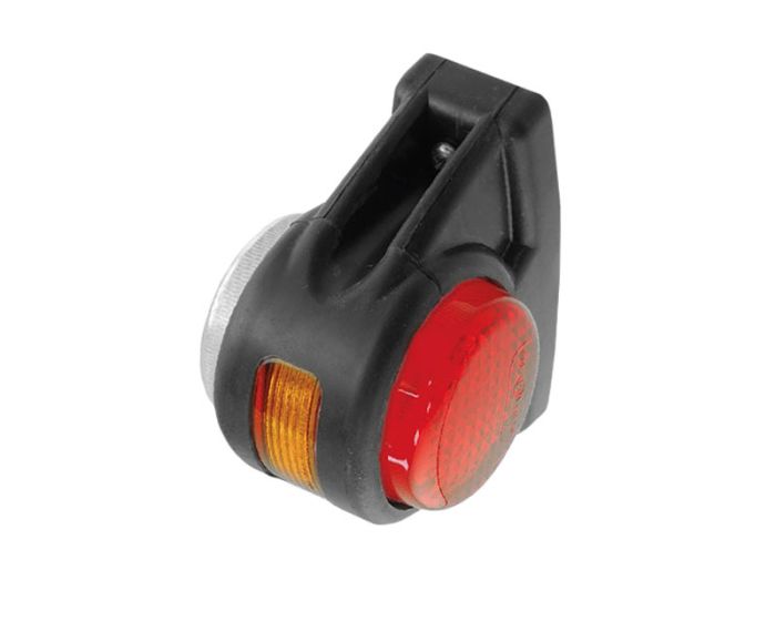 MARKER LAMP END OUTLINE RED CLEAR LED 12/24V NO | TRUCKSPARES 365